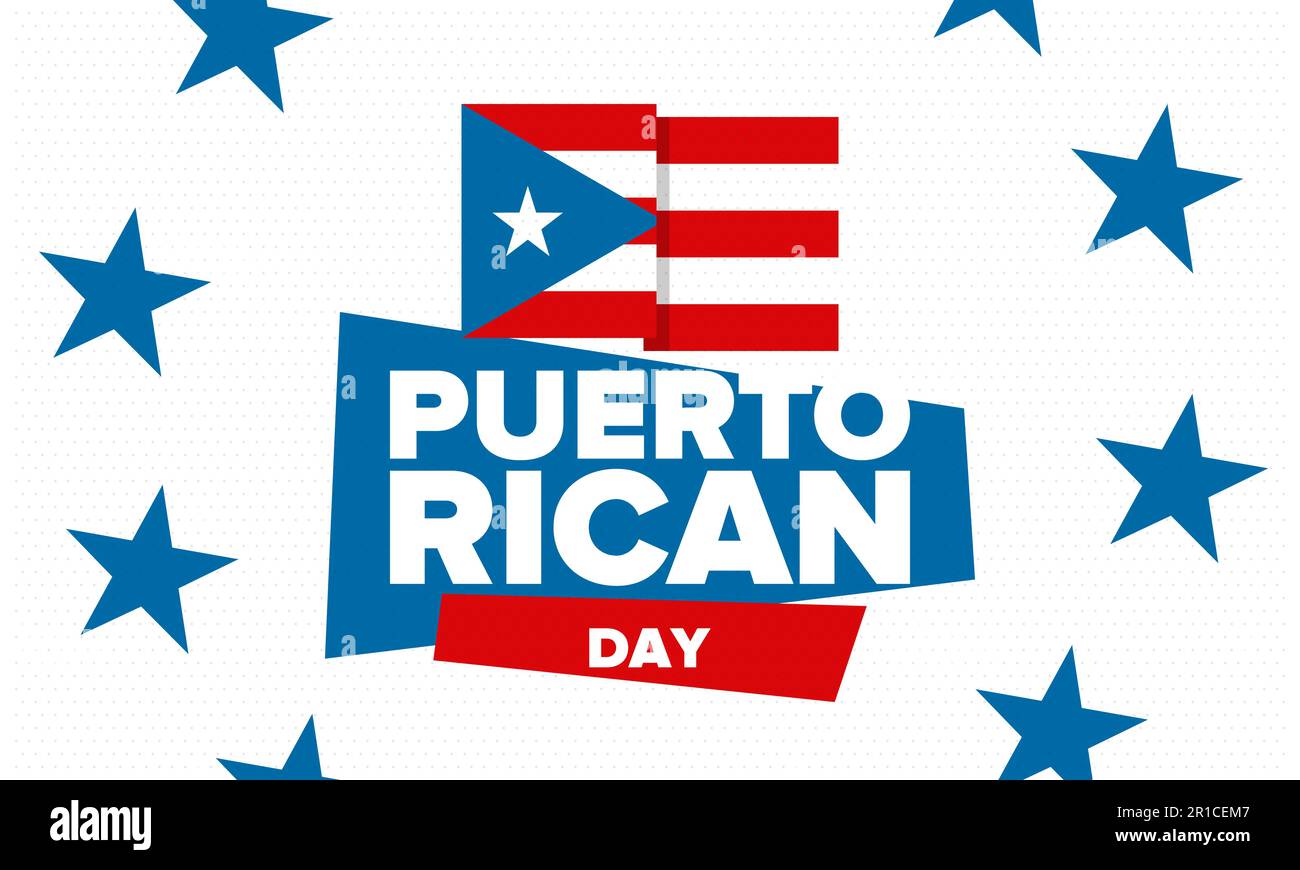 Puerto Rican Day. National happy holiday. Festival and parade in honor ...