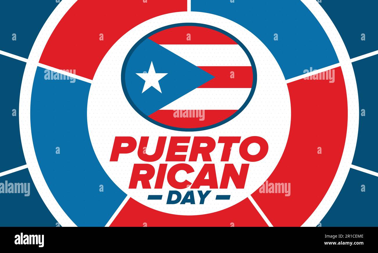 Puerto Rican Day. National happy holiday. Festival and parade in honor ...