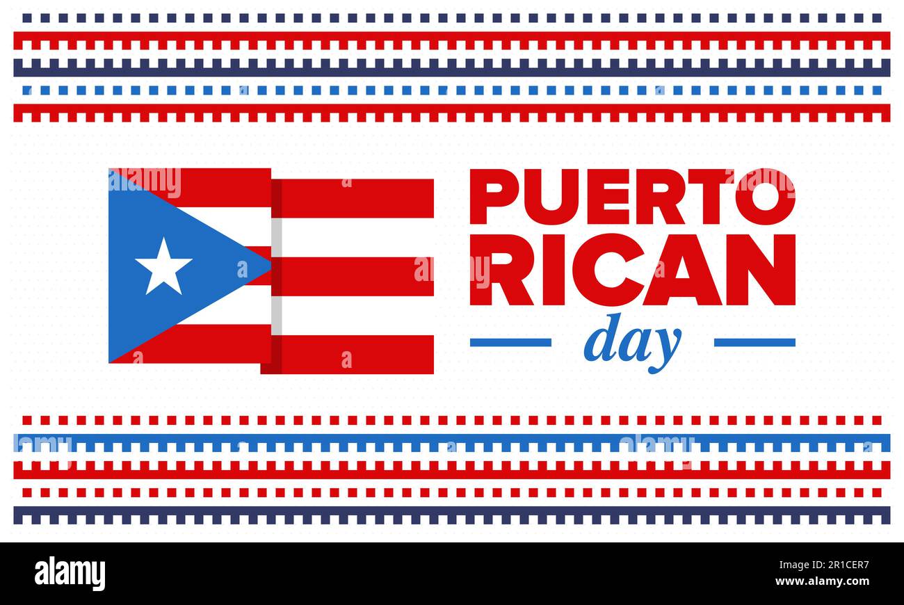 Puerto Rican Day. National happy holiday. Festival and parade in honor ...
