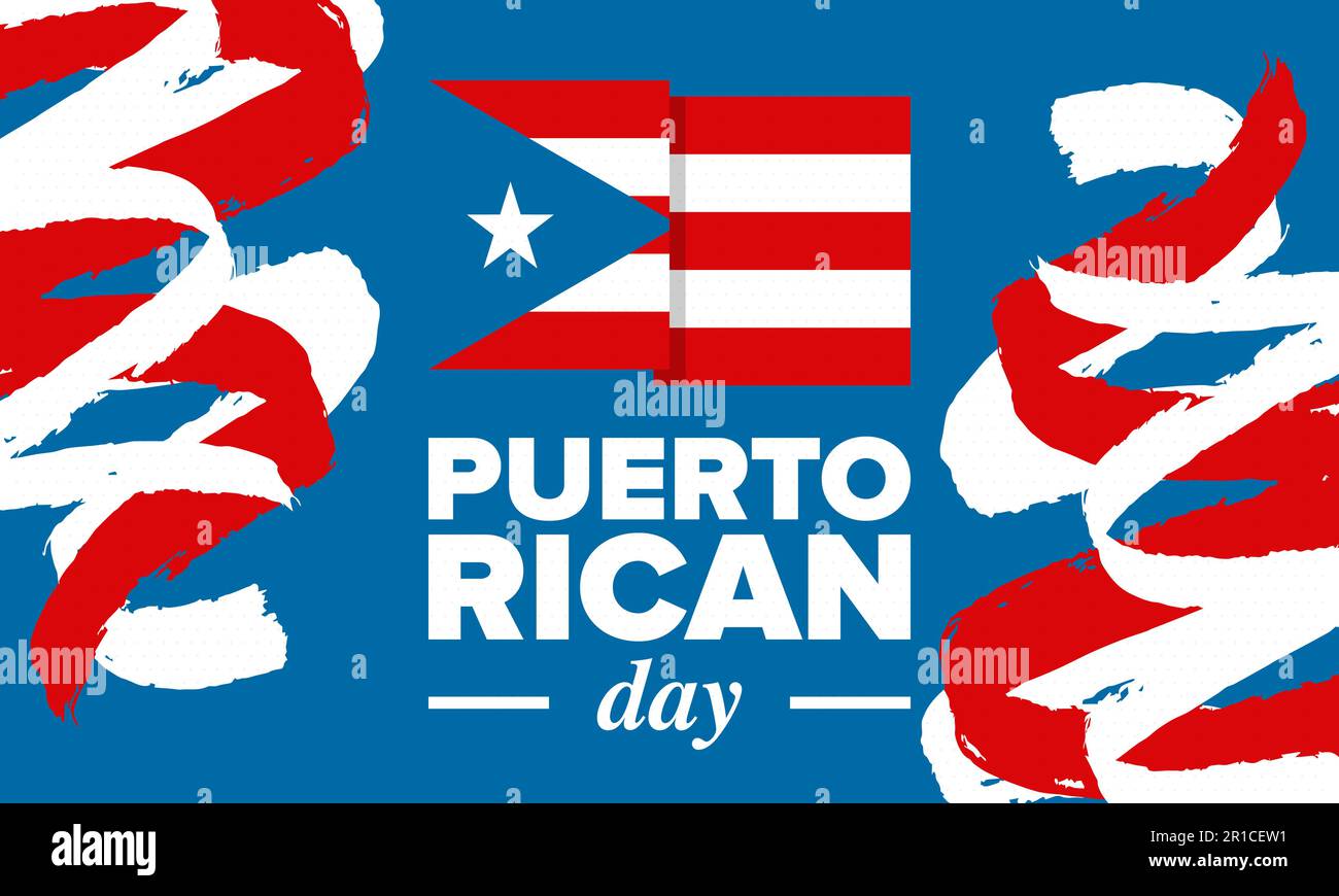Puerto Rican Day. National happy holiday. Festival and parade in honor ...