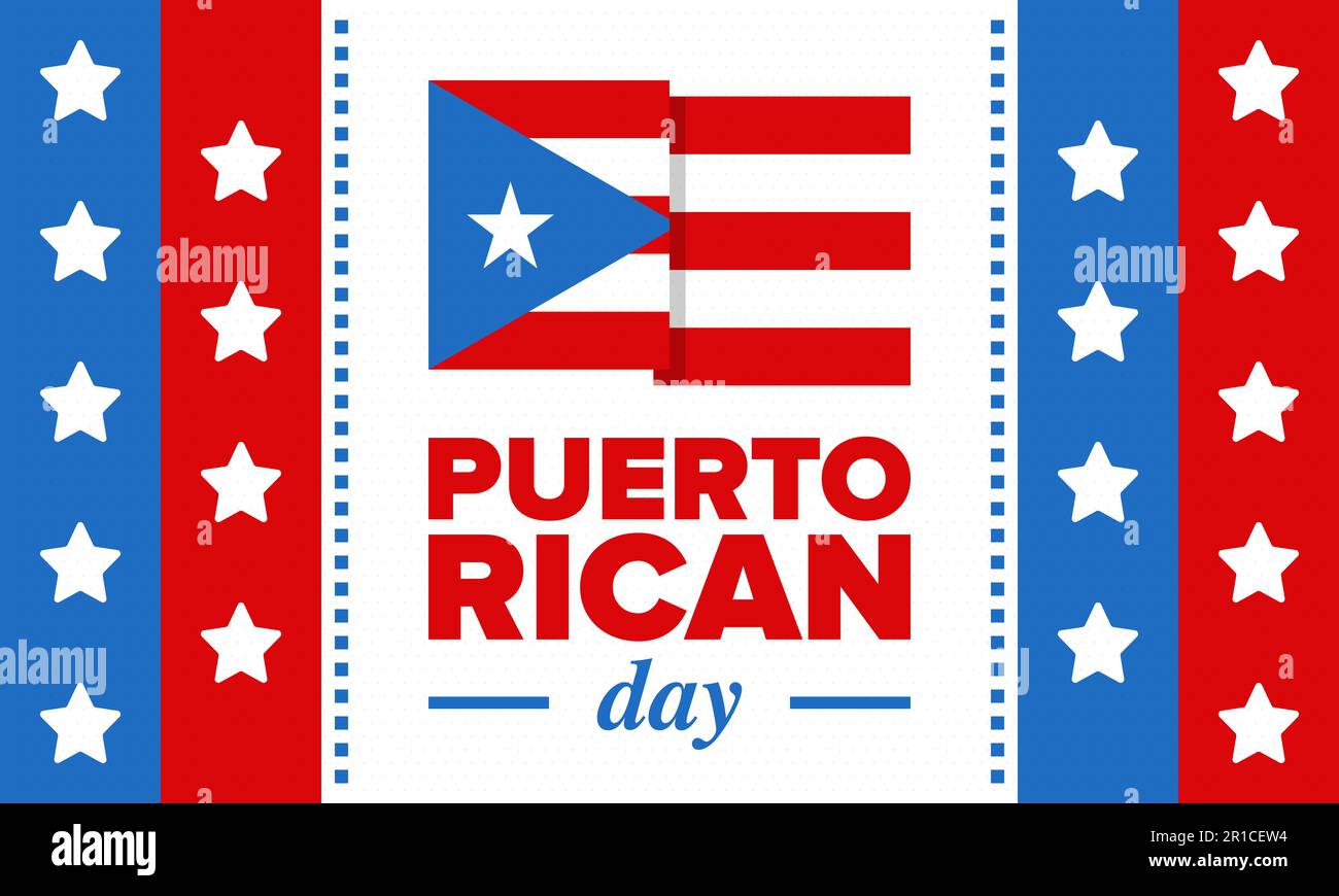 Puerto Rican Day. National happy holiday. Festival and parade in honor ...