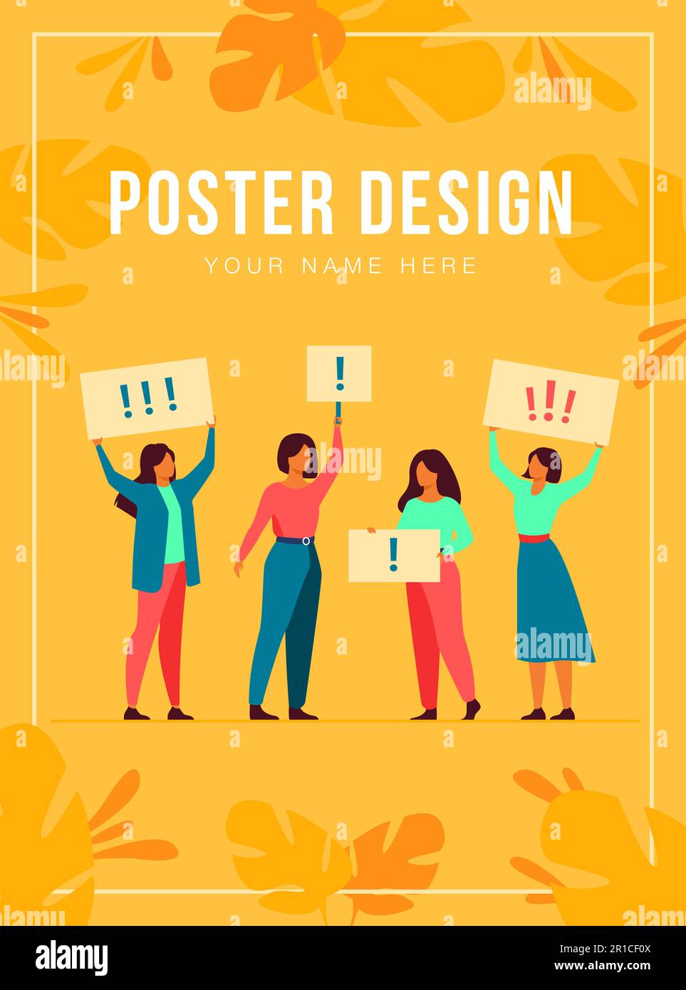 Mass protest rally Stock Vector Images - Alamy