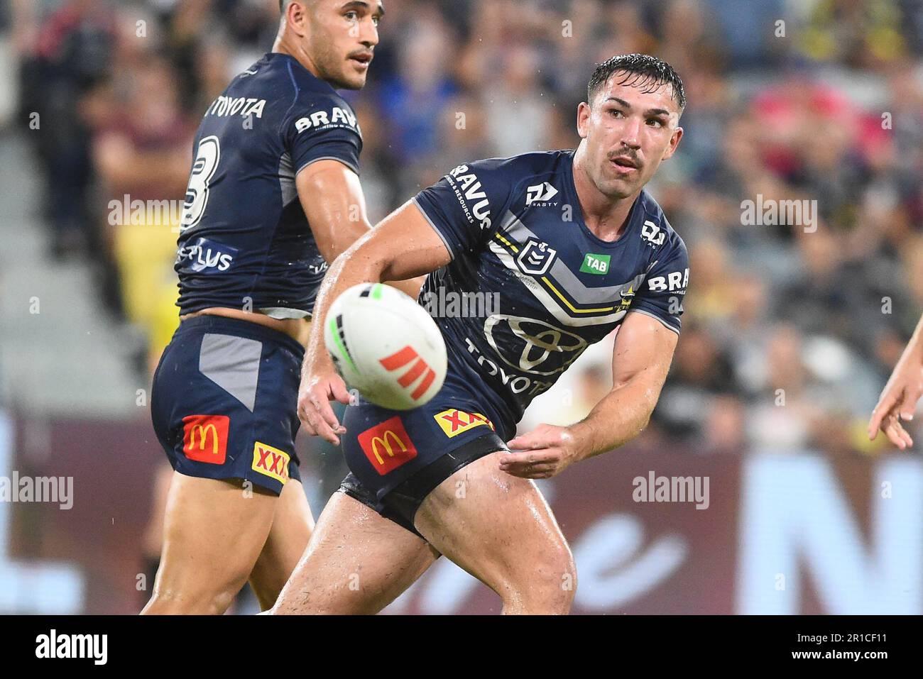 Reece Robson of the Cowboys during the NRL Round 11 match between the ...