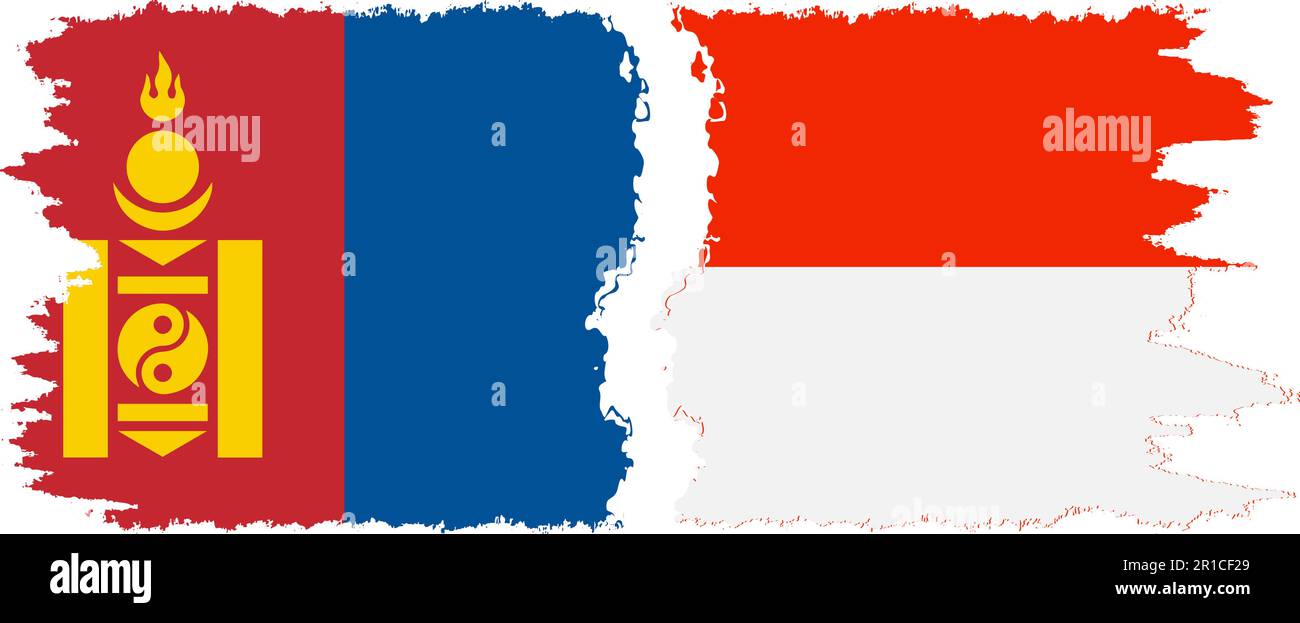 Indonesia and Mongolia grunge flags connection, vector Stock Vector ... Indonesia and Mongolia grunge flags connection, vector Stock Vector ...
