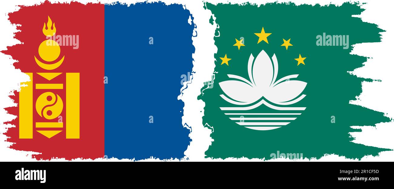 Macau and Mongolia grunge flags connection, vector Stock Vector Image ... Macau and Mongolia grunge flags connection, vector Stock Vector Image ...