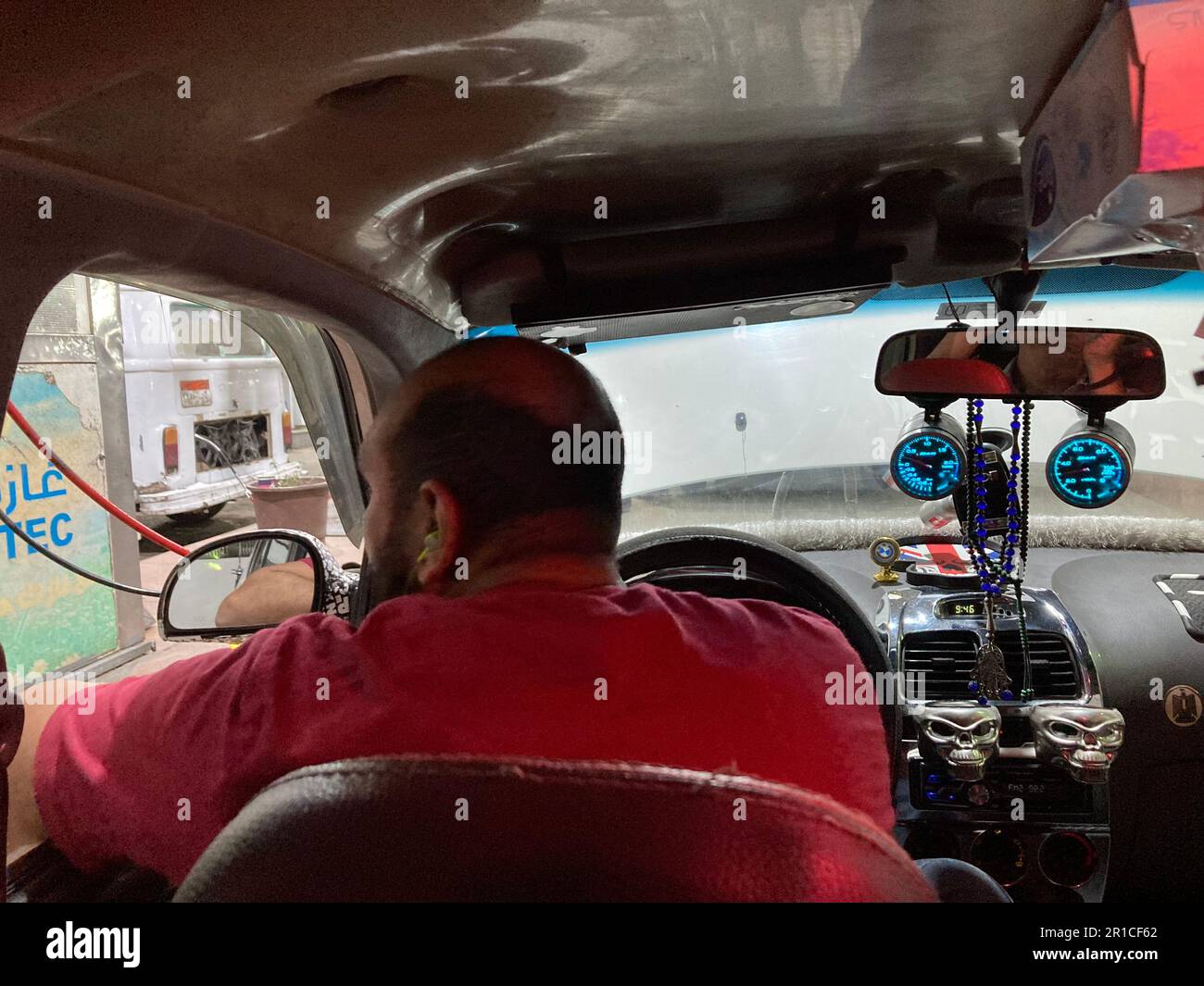 Egyptian taxi driver Stock Photo - Alamy