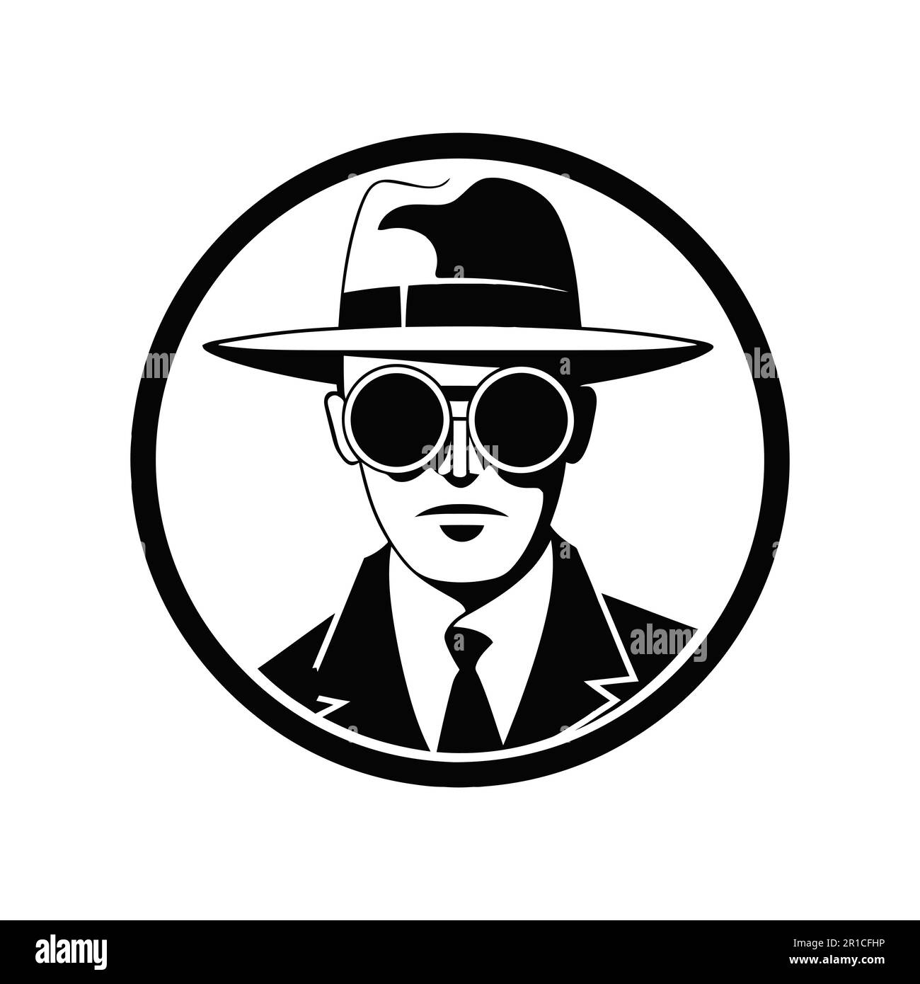 Thief, criminal, robber logo isolated on white background. Vector ...