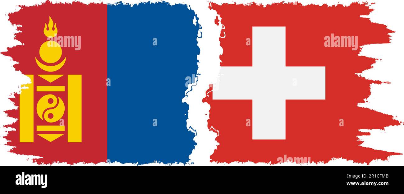 Switzerland and Mongolia grunge flags connection, vector Stock Vector ... Switzerland and Mongolia grunge flags connection, vector Stock Vector ...