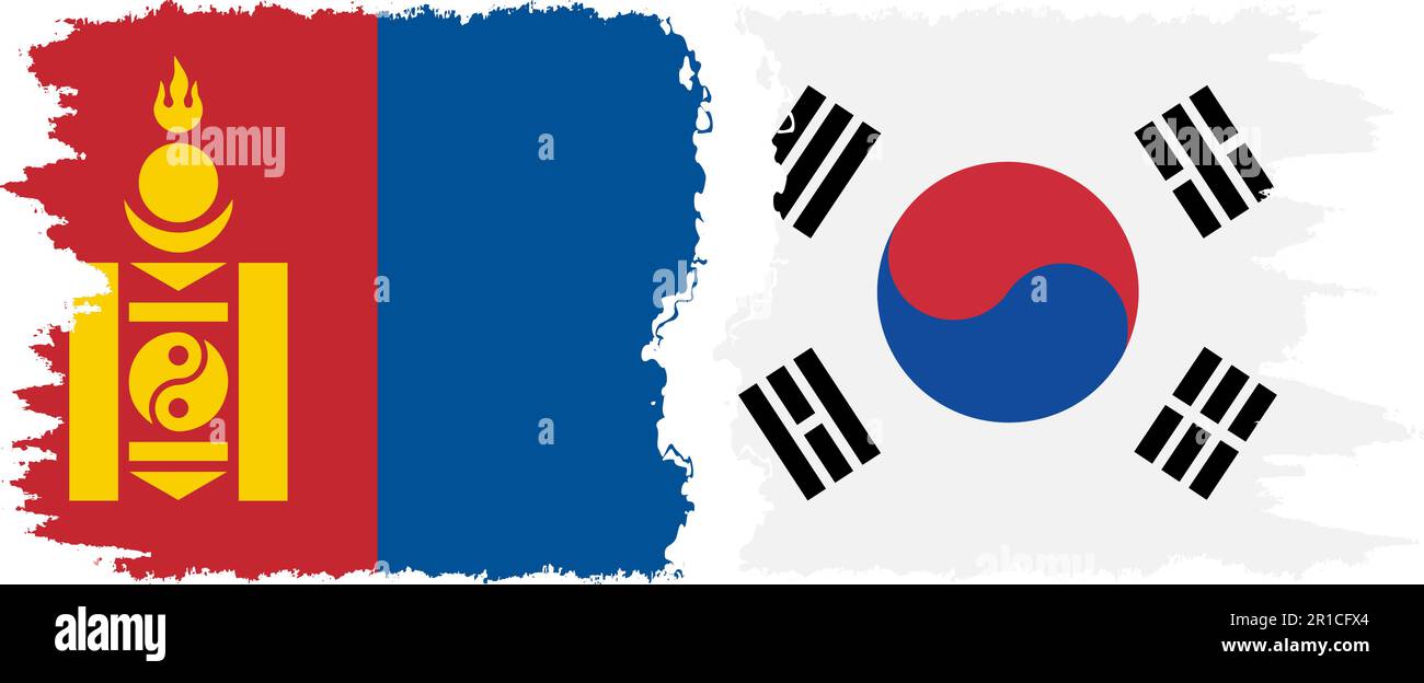 South Korea and Mongolia grunge flags connection, vector Stock Vector ... South Korea and Mongolia grunge flags connection, vector Stock Vector ...