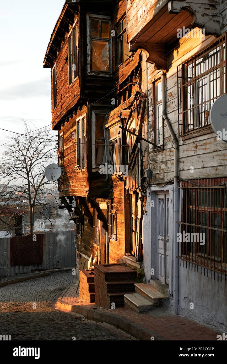 Poor houses metropolis at background hi-res stock photography and ...