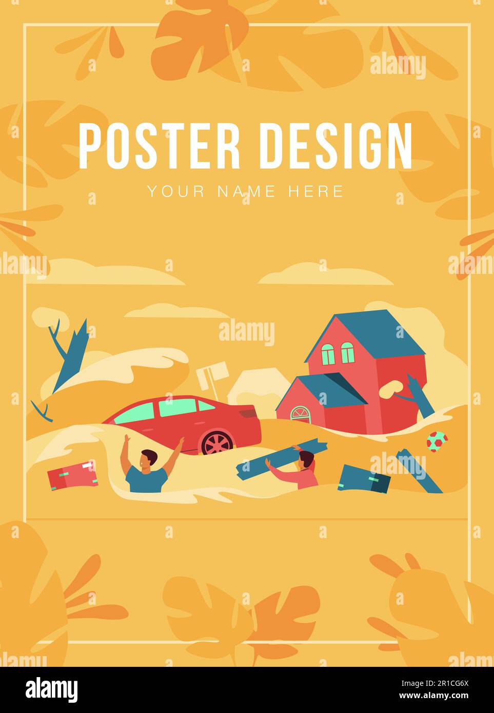 Scary people drowning in water Stock Vector Image & Art - Alamy