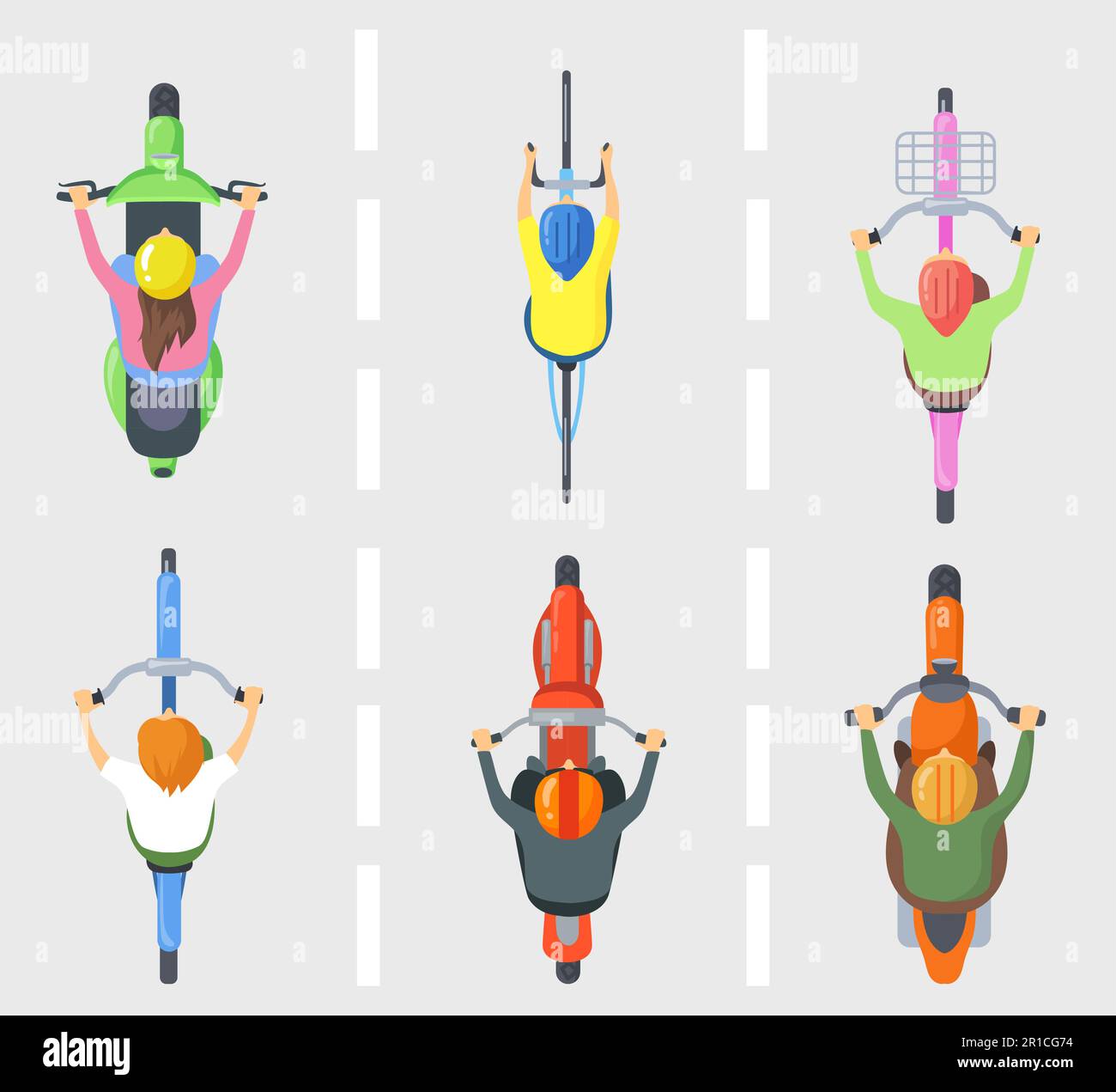 Motor bikes on top Stock Vector Images - Alamy