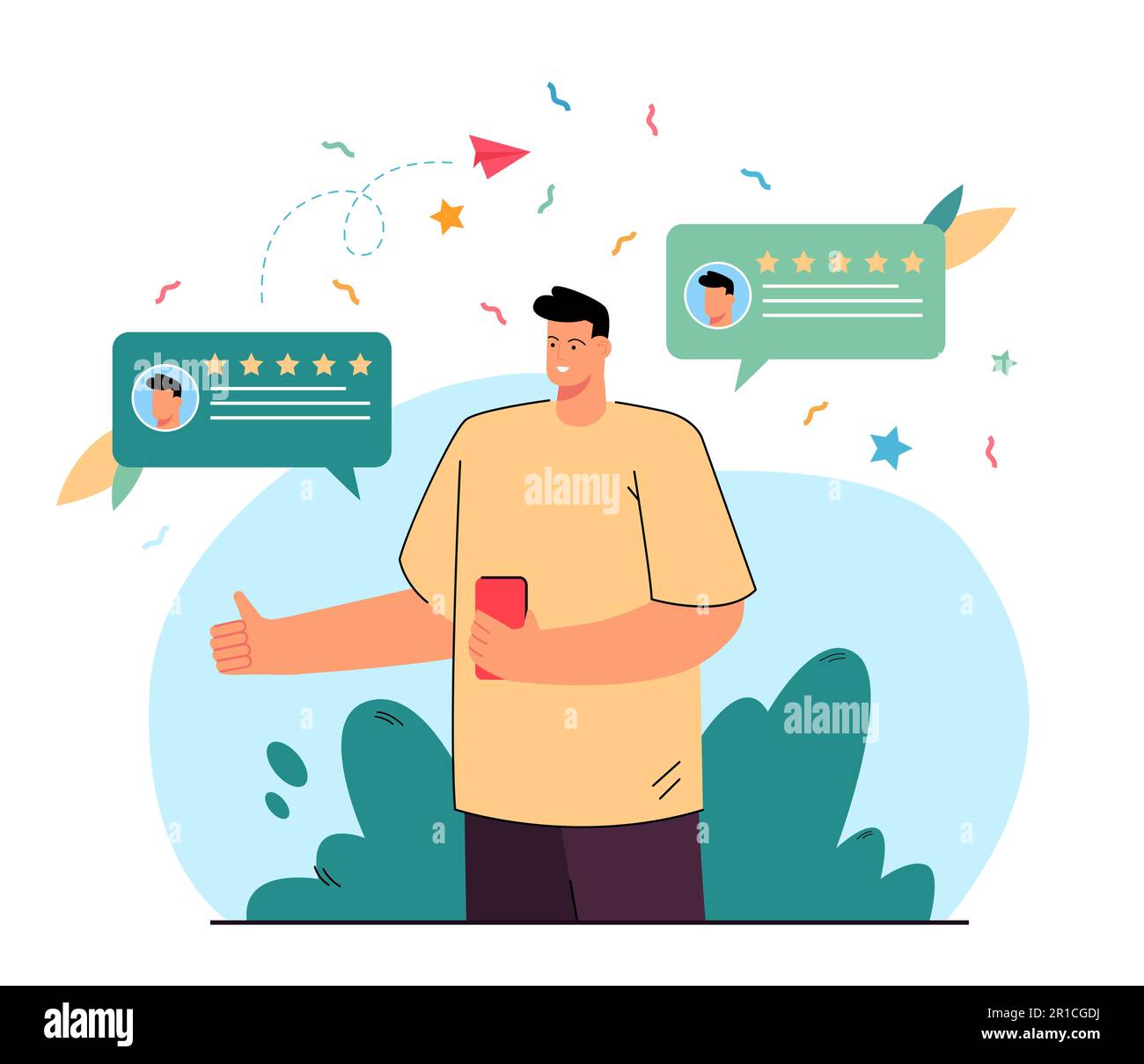 Customer experience technology graphic Cut Out Stock Images & Pictures ...