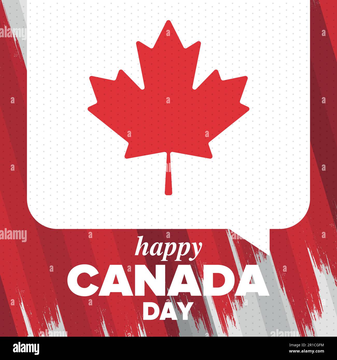 Happy Canada Day. National holiday, celebrated in July 1. Canadian flag ...