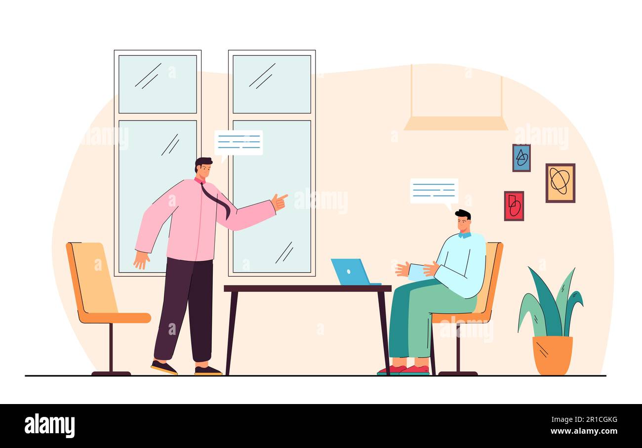 Office meeting conflict argument Cut Out Stock Images & Pictures - Alamy