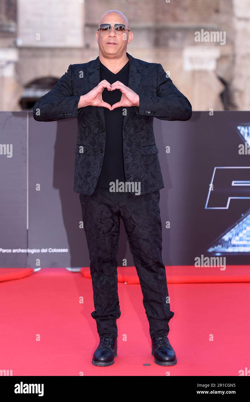 Roma, Italy. 12th May, 2023. Vin Diesel attends the Universal Pictures ...