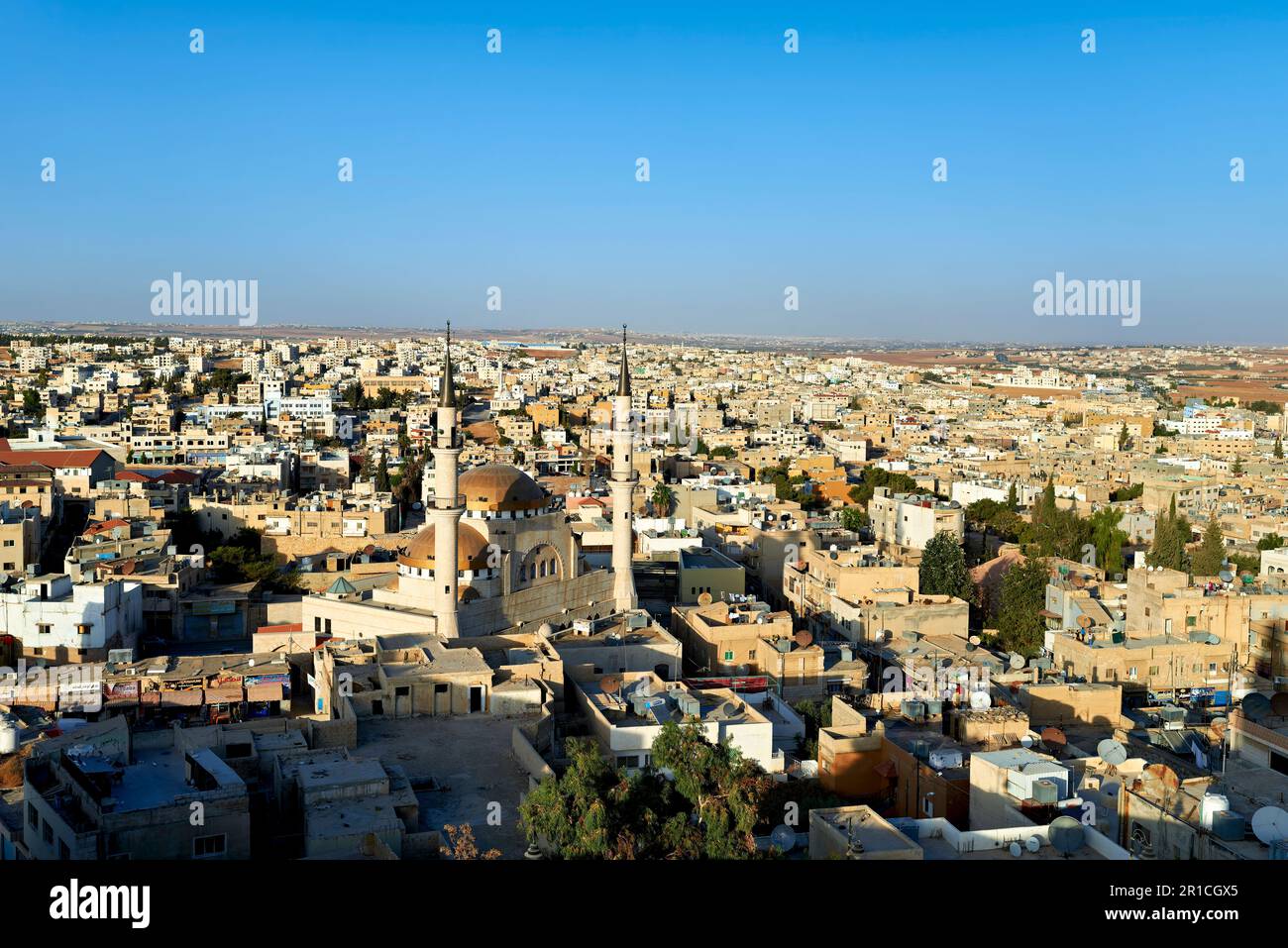 Jordan. Panorama view of Madaba Stock Photo - Alamy