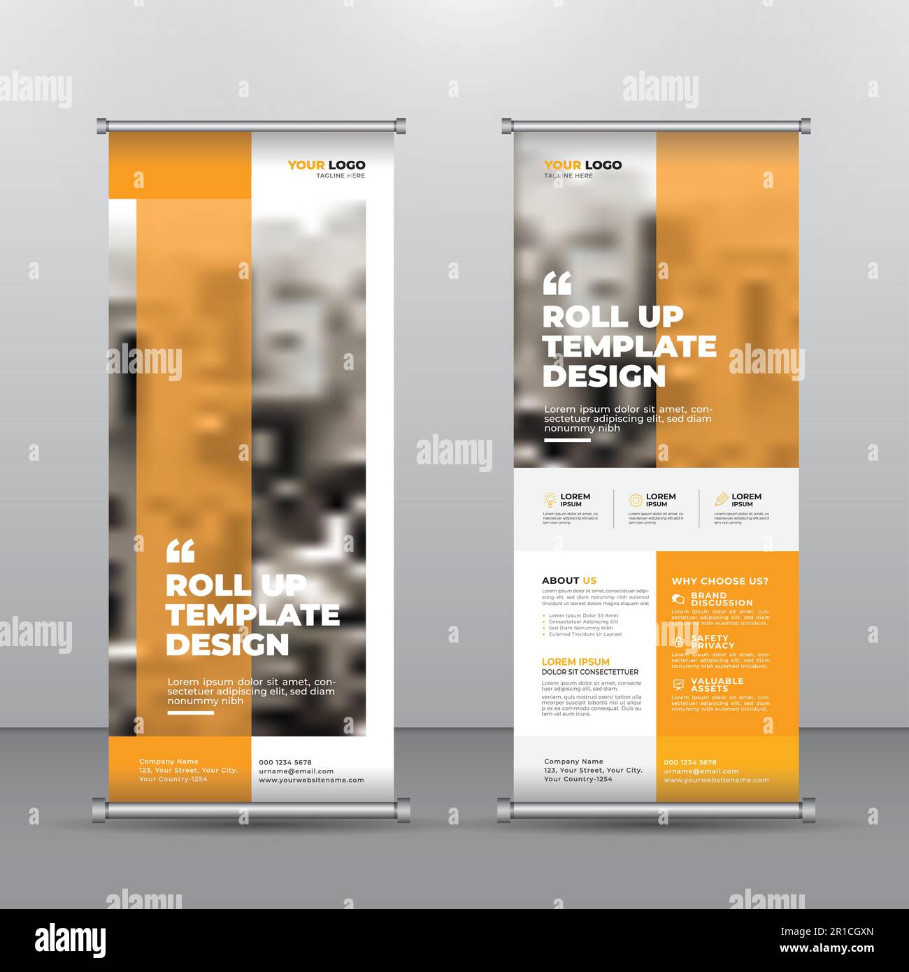 Eye-catchy and Professional Corporate Roll Up Banner Template. It’s ...