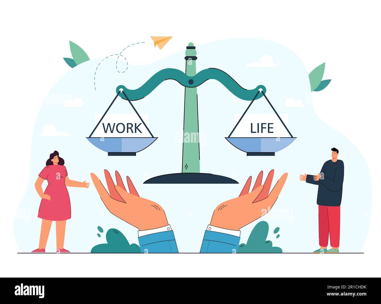 Balancing career and family Stock Vector Images - Alamy