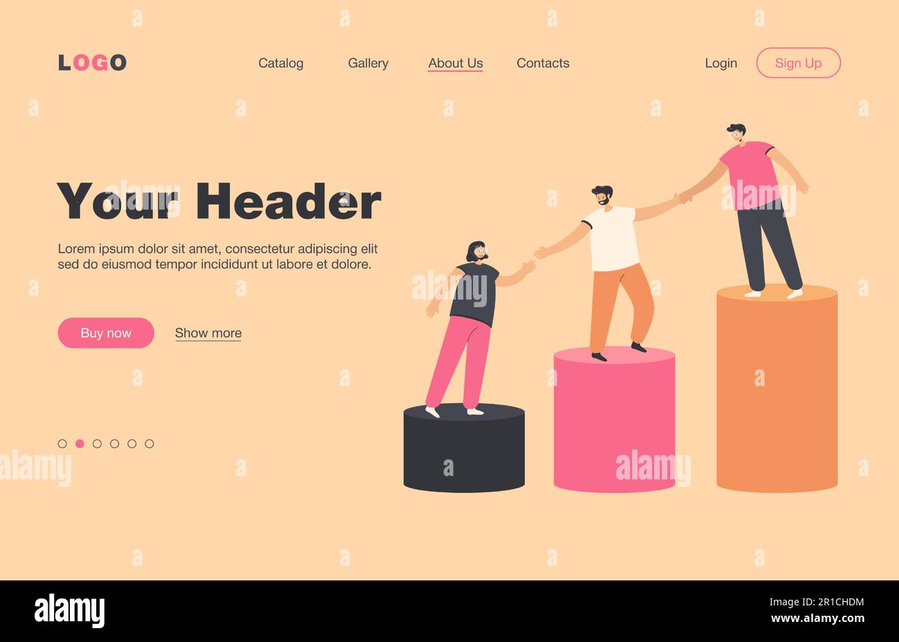 Young woman climbing on Stock Vector Images - Alamy