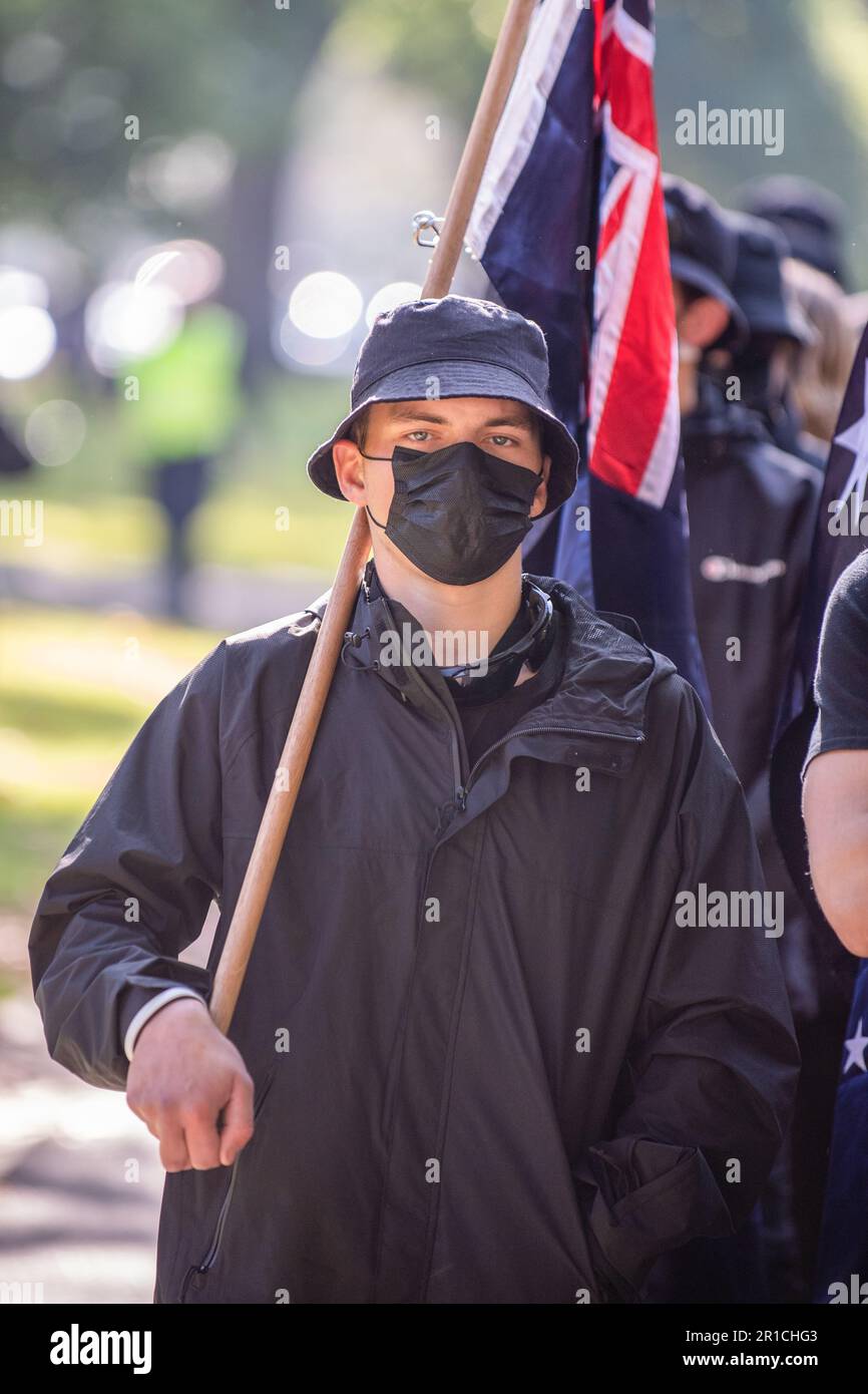 Neo nazi flag flag hi-res stock photography and images - Alamy
