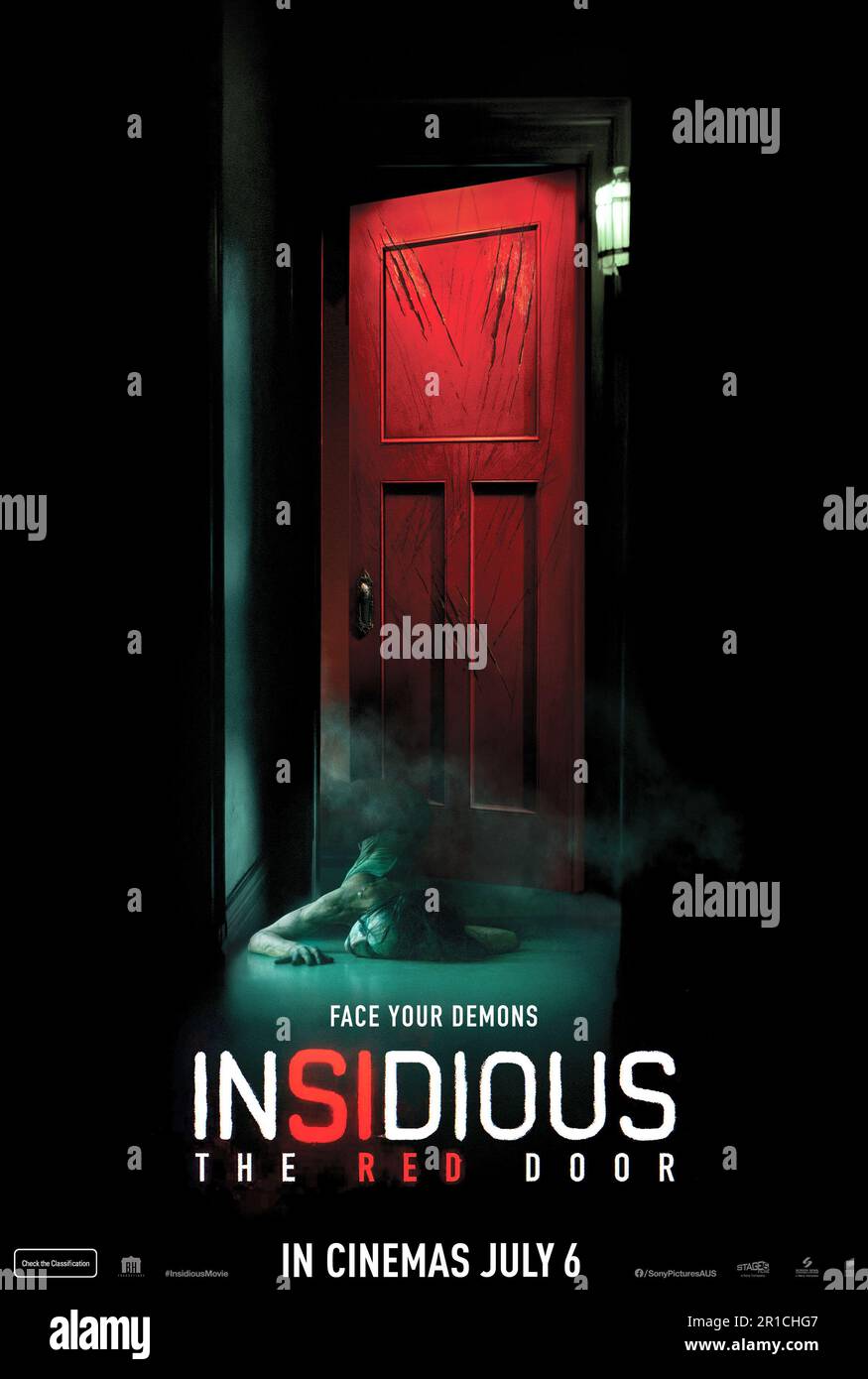 Insidious 5 movie poster The Red Door Stock Photo - Alamy
