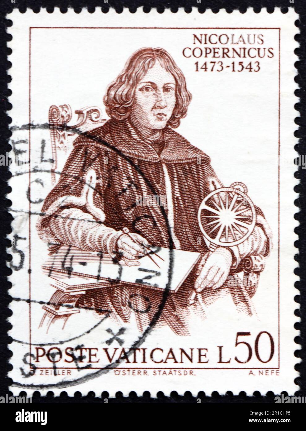 VATICAN - CIRCA 1973: a stamp printed in Vatican shows Nicolaus ...