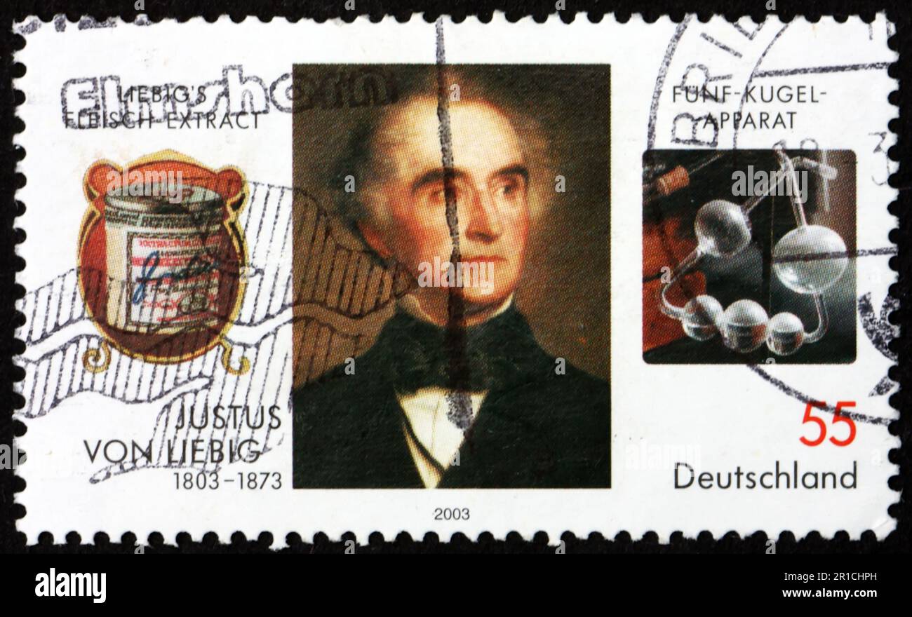 GERMANY - CIRCA 2003: a stamp printed in Germany shows Justus von ...