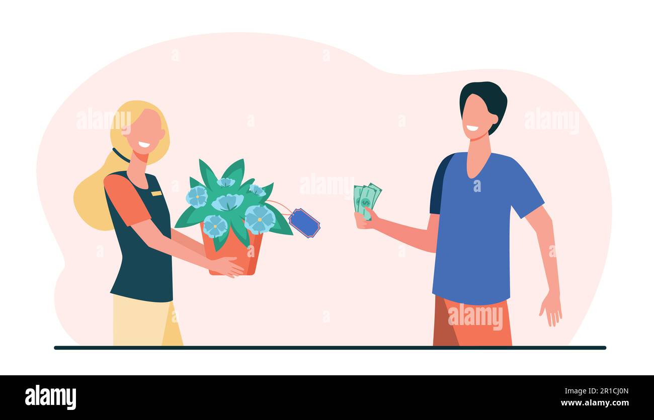 Man standing in flowers Stock Vector Images - Alamy