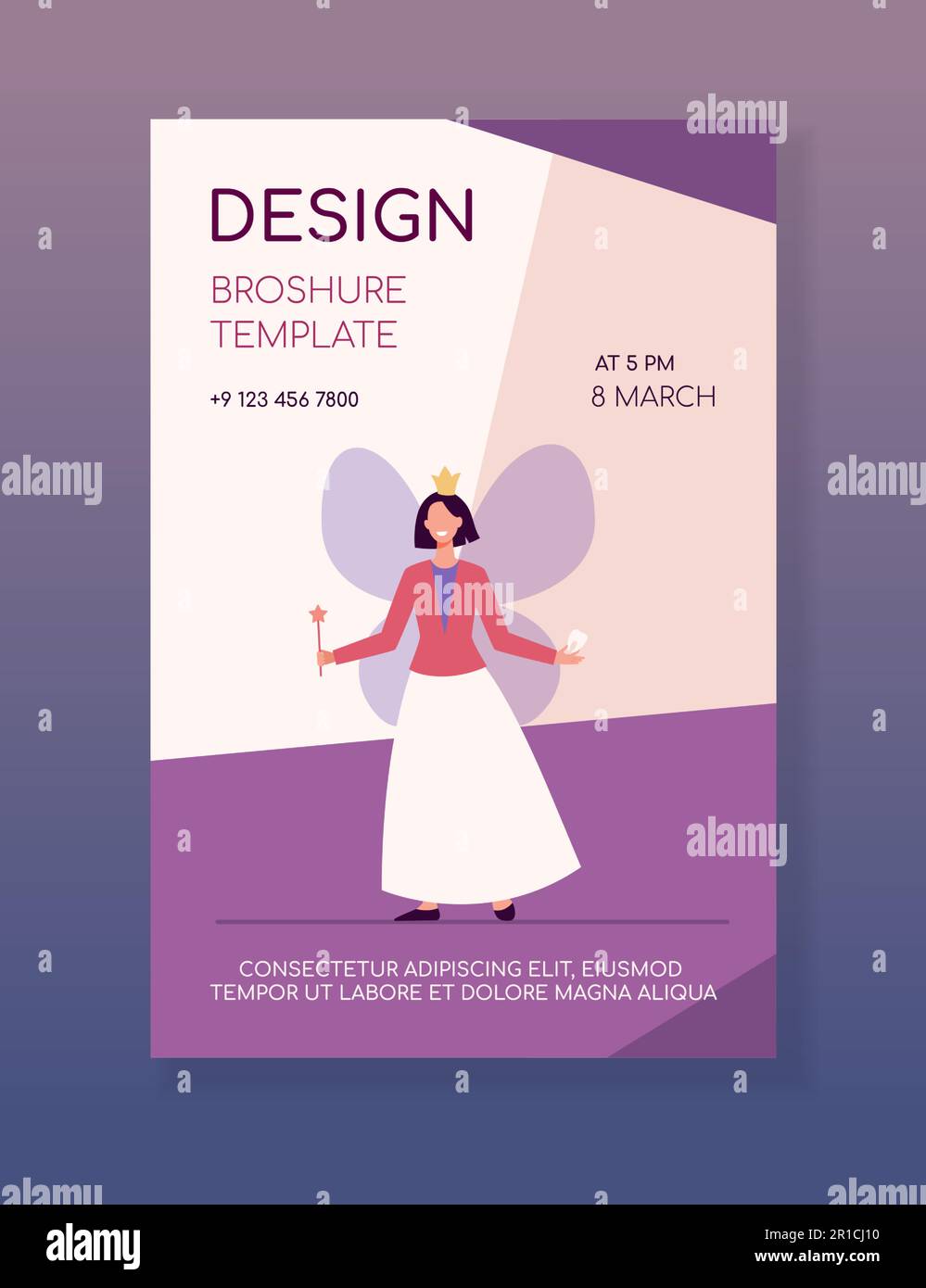 Happy tooth fairy smiling and holding tooth Stock Vector Image & Art ...