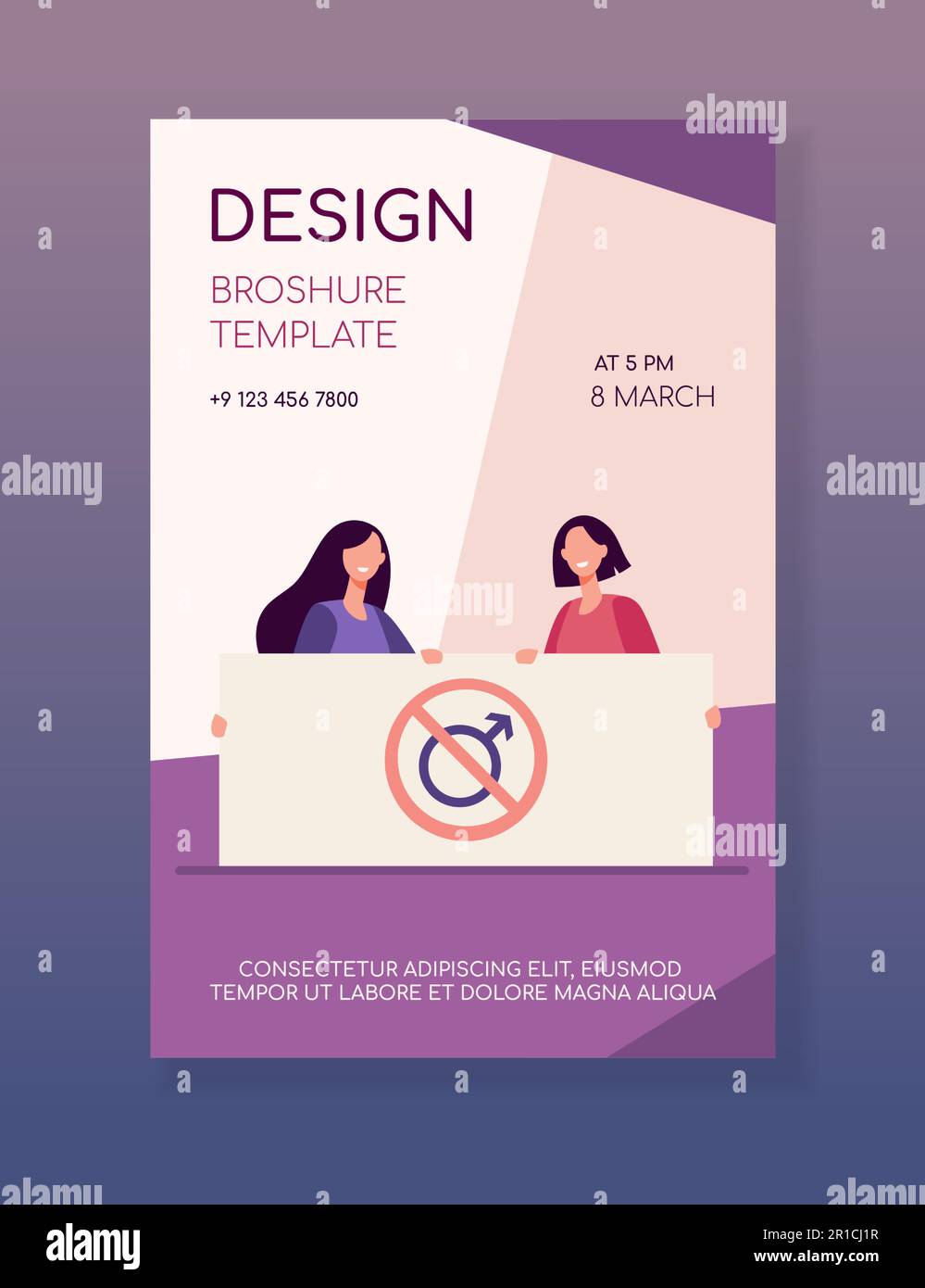 Feminists holding no men allowed placard Stock Vector Image & Art - Alamy