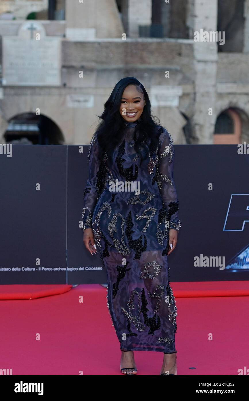 Rome, Italy. 12th May, 2023. Zelie Timothy attends at the red carpet of ...