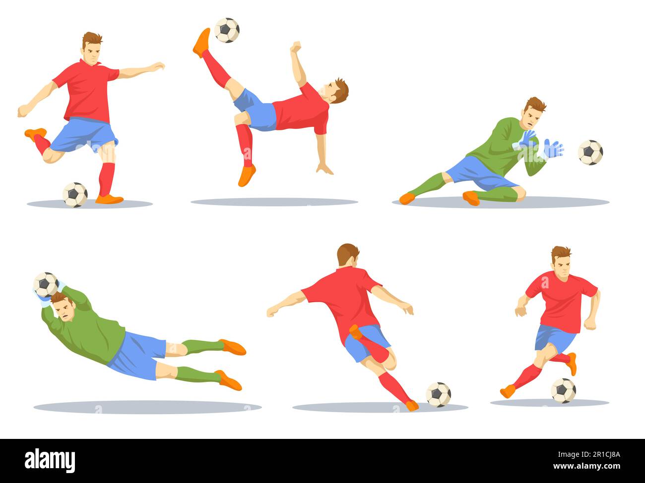 Soccer players in training Cut Out Stock Images & Pictures - Alamy