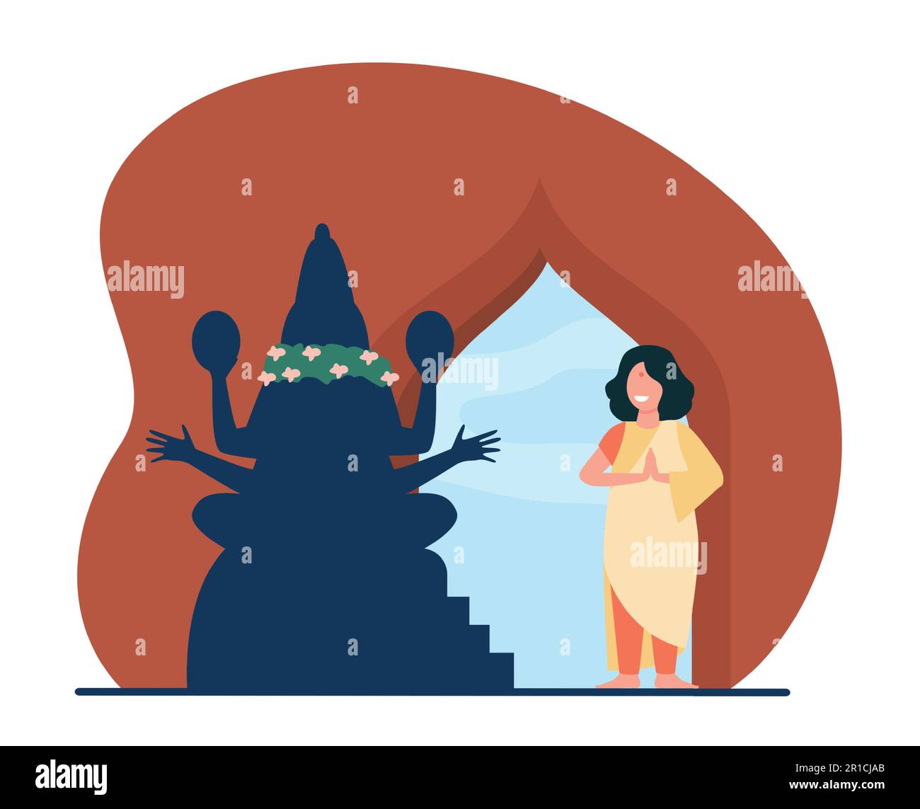 Faith woman praying in Cut Out Stock Images & Pictures - Alamy