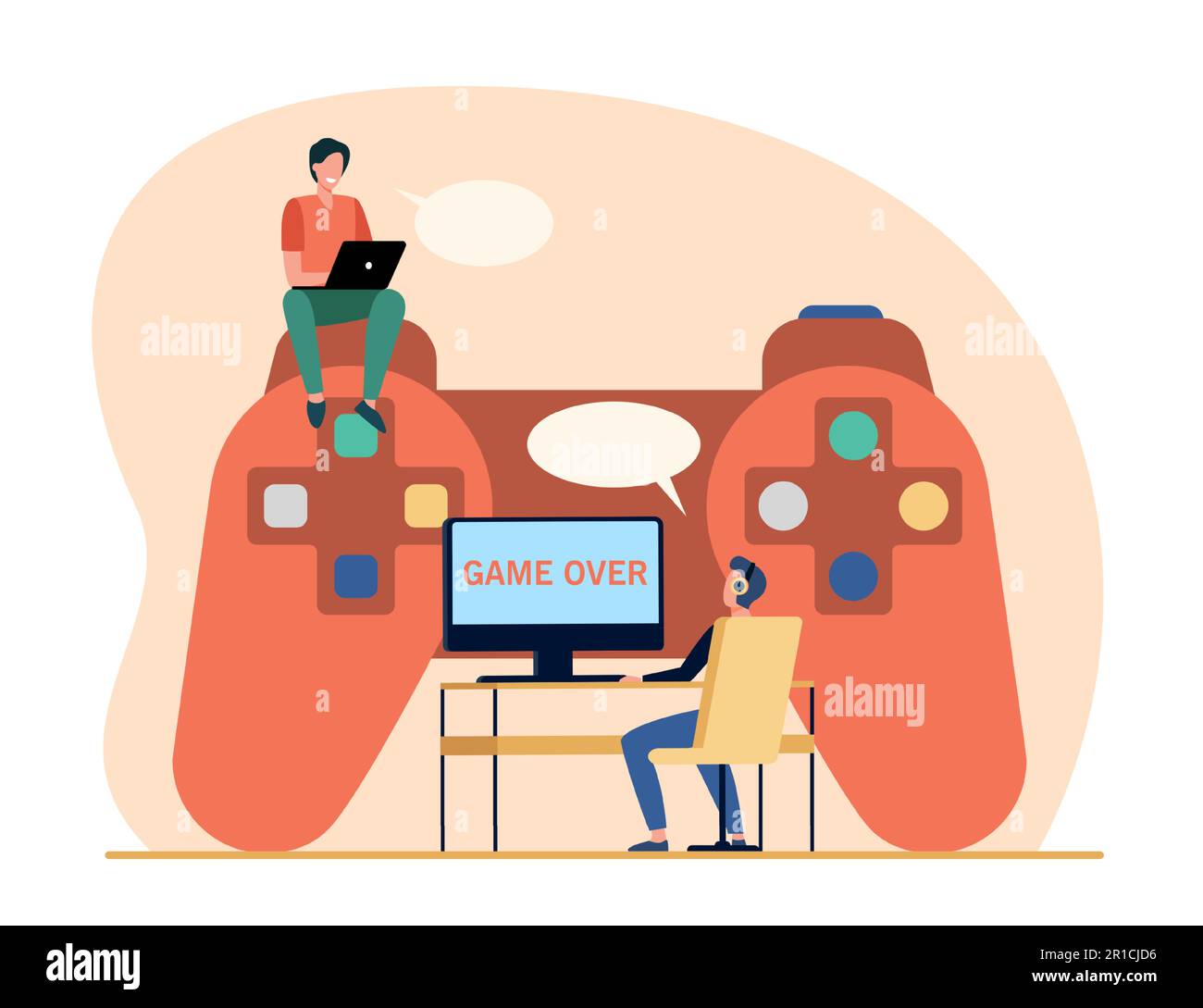 Competitors cartoon hi-res stock photography and images - Alamy