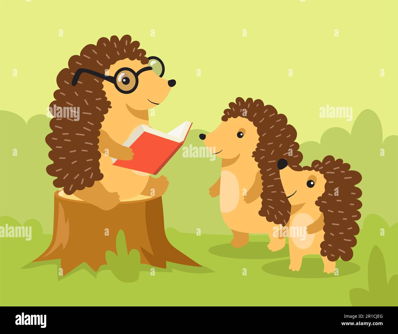 Hedgehogs family hi-res stock photography and images - Alamy