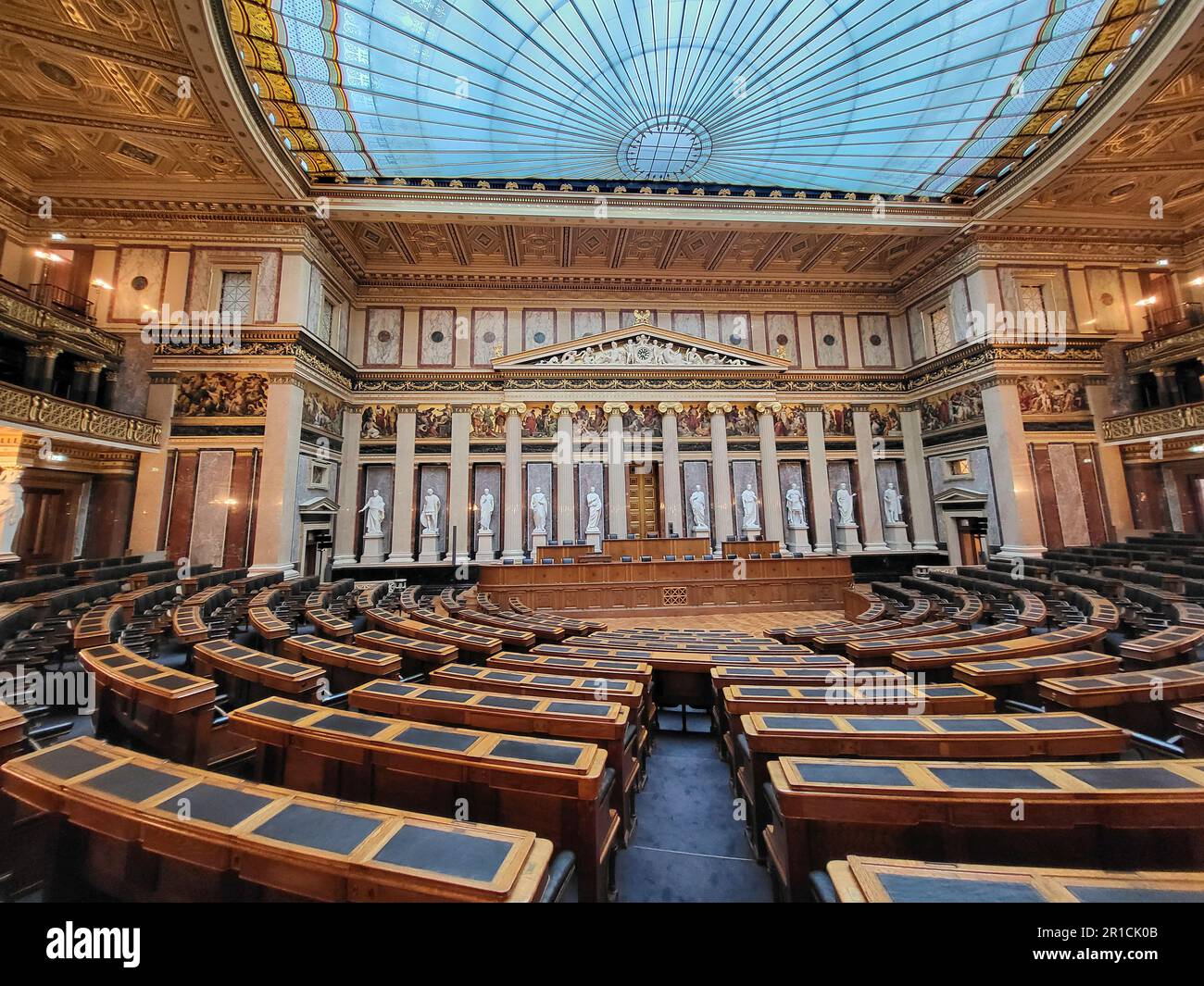 Vienna, Austria - March 20, 2023: The parliament of Austria one of the ...