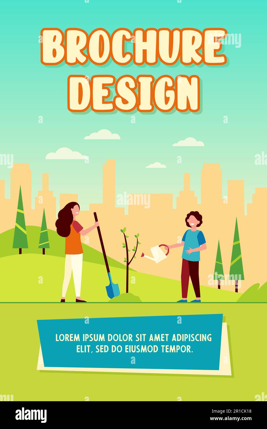 Small city garden Stock Vector Images - Alamy