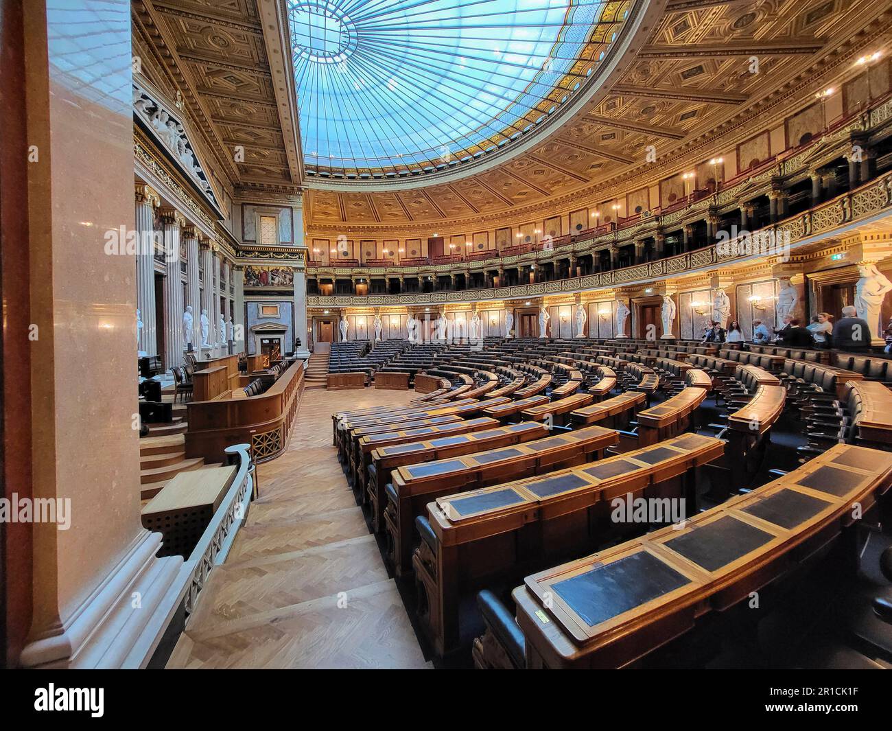 Vienna, Austria - March 20, 2023: The new renovated parliament of ...