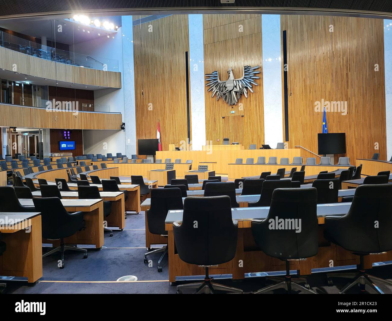 Vienna, Austria - March 20, 2023: The great boardroom in the new ...