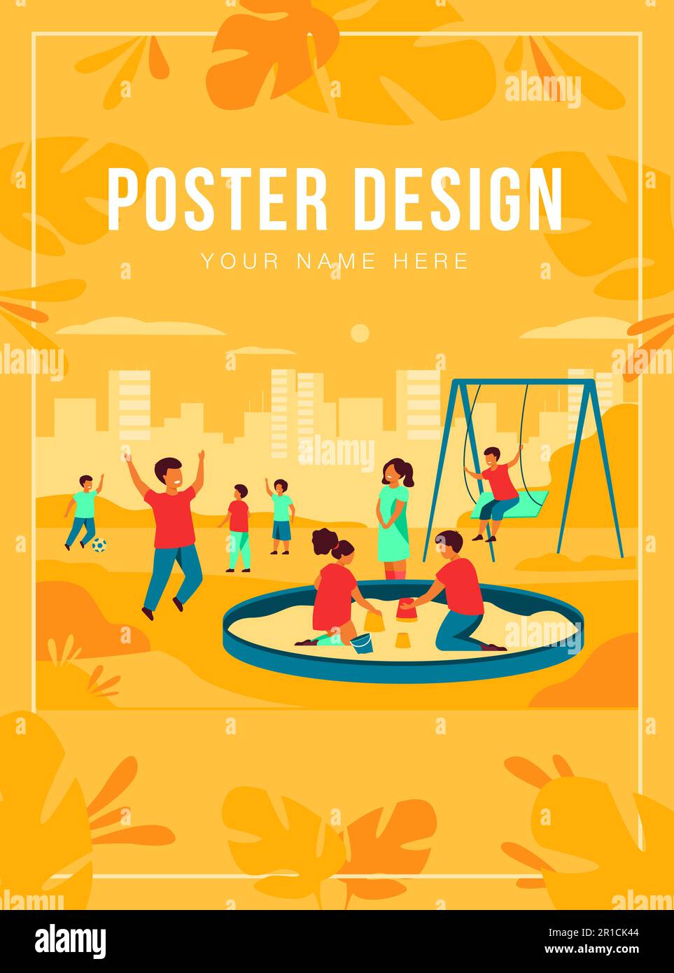Cartoon playground hi-res stock photography and images - Alamy