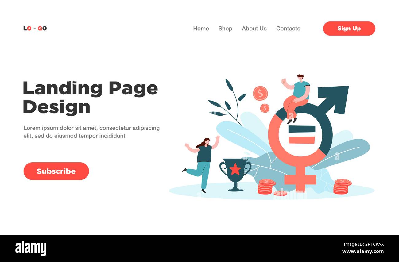 Salary discrimination gender Cut Out Stock Images & Pictures - Alamy