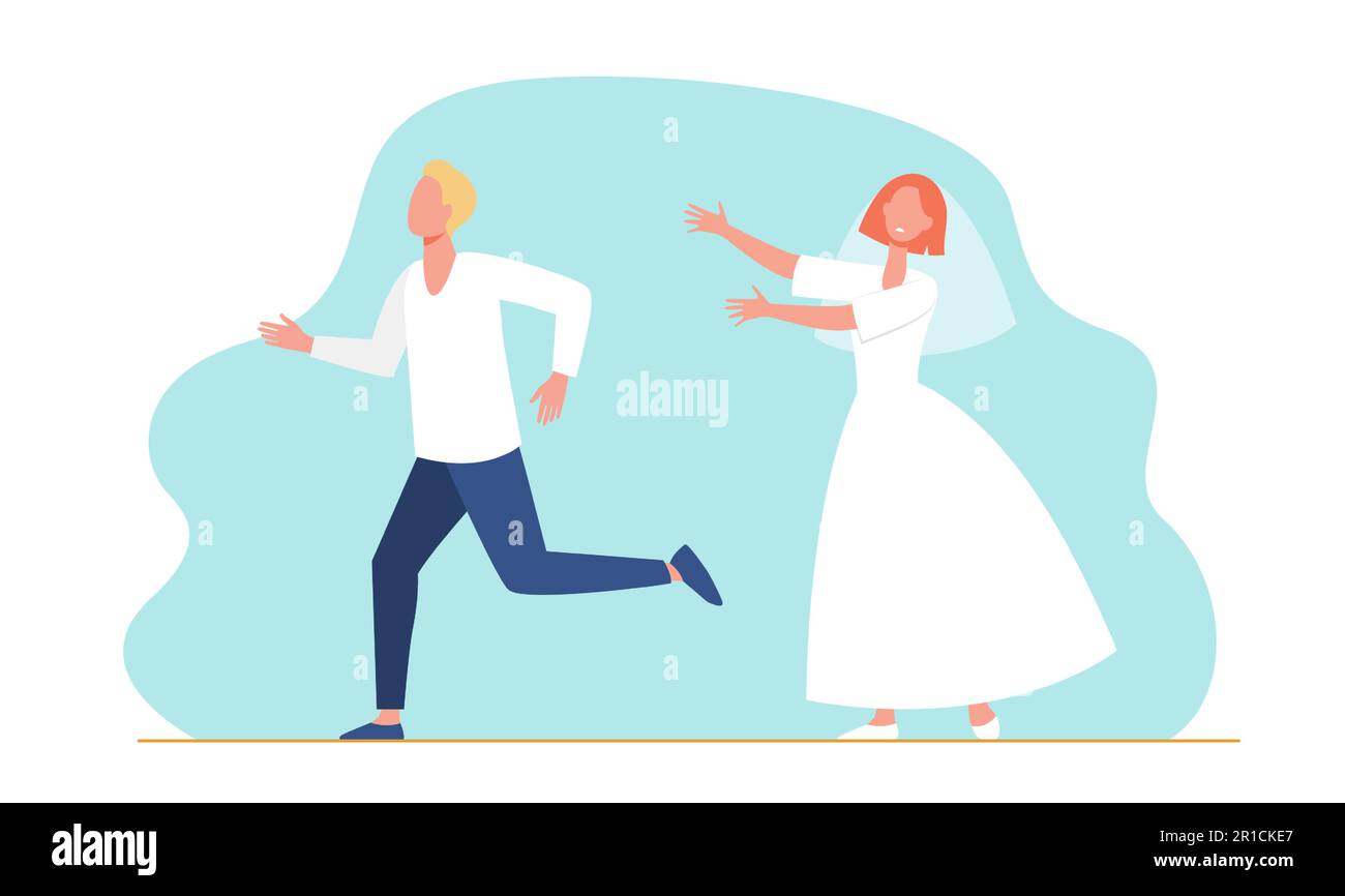 Funny bride and groom Stock Vector Images - Alamy