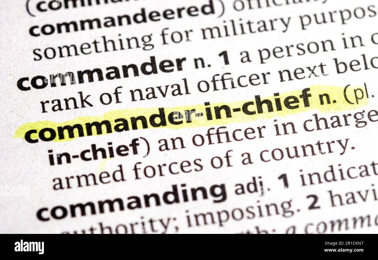 commander in chief Stock Photo - Alamy