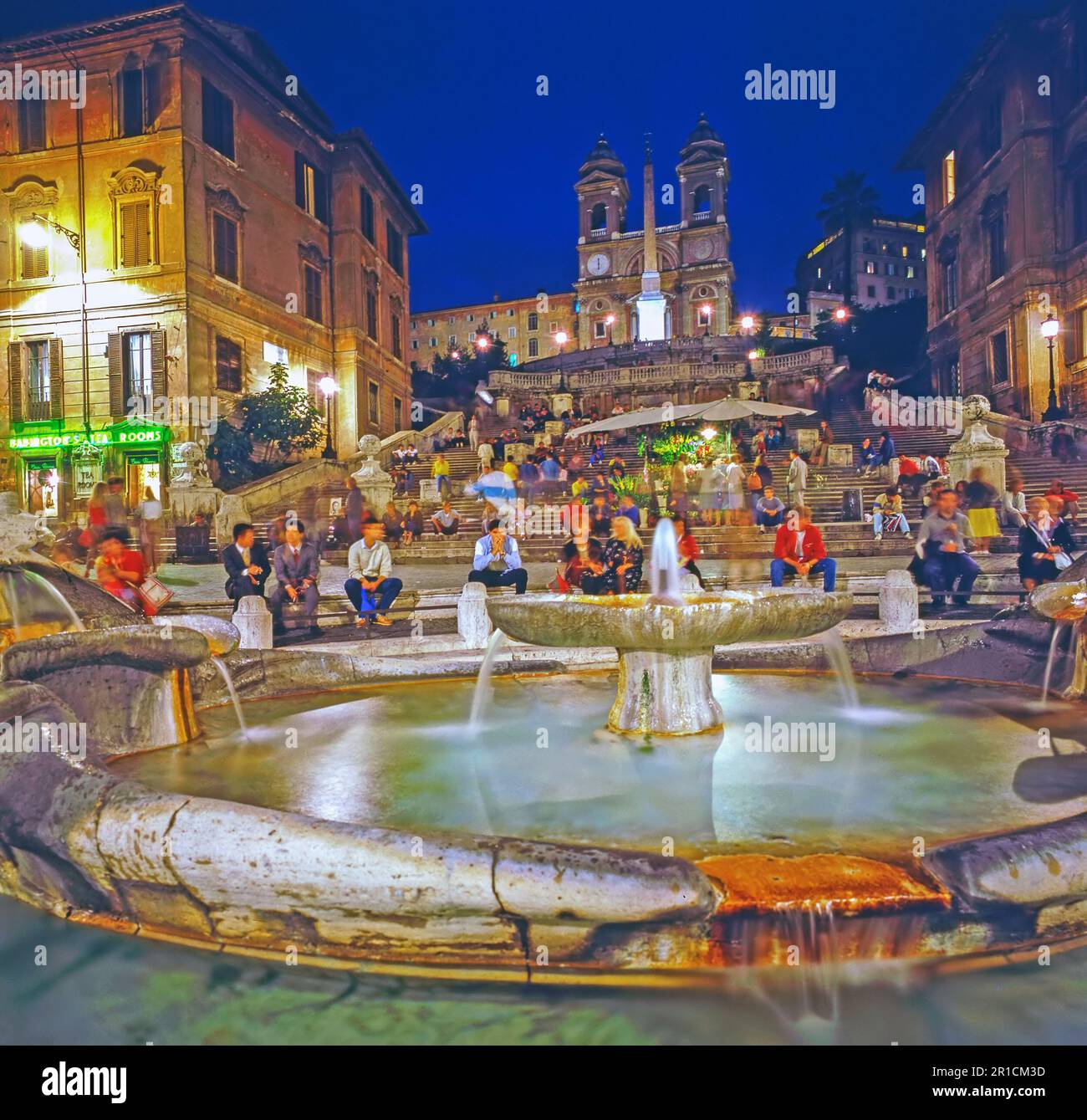 Spanish Steps at night in Rome, Italy Stock Photo - Alamy
