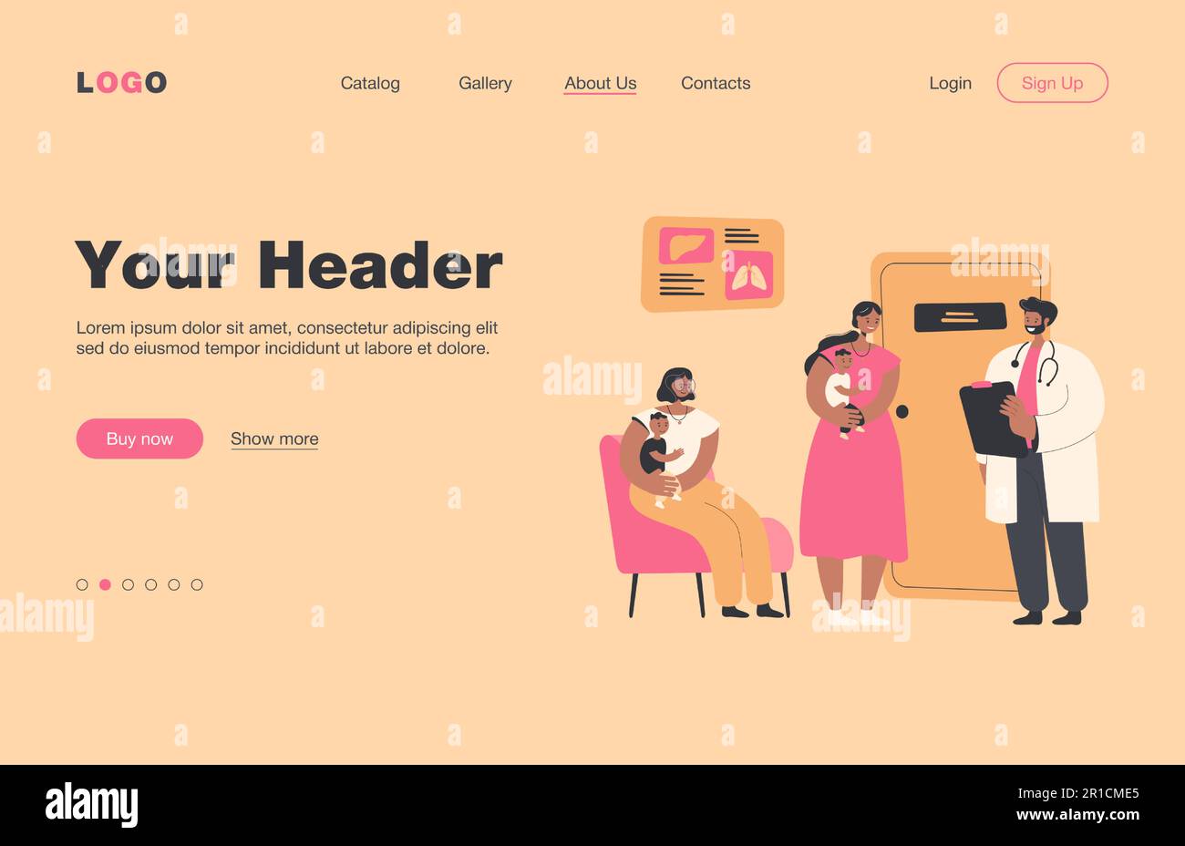 Hospital patients corridor Stock Vector Images - Alamy