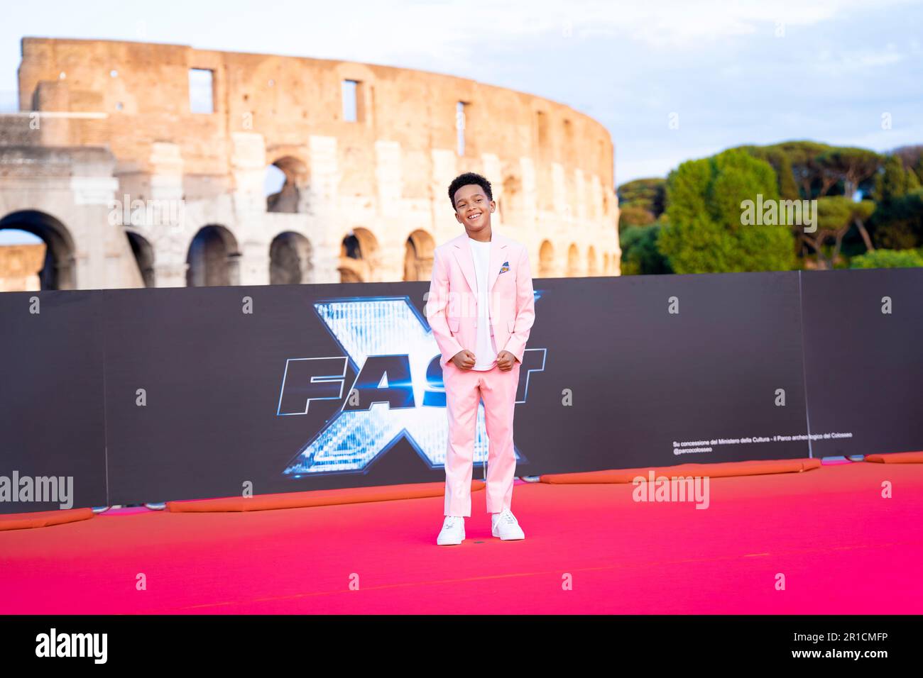 Rome, Italy, 12th May 2023, Leo Abelo Perry attends the premiere of ...