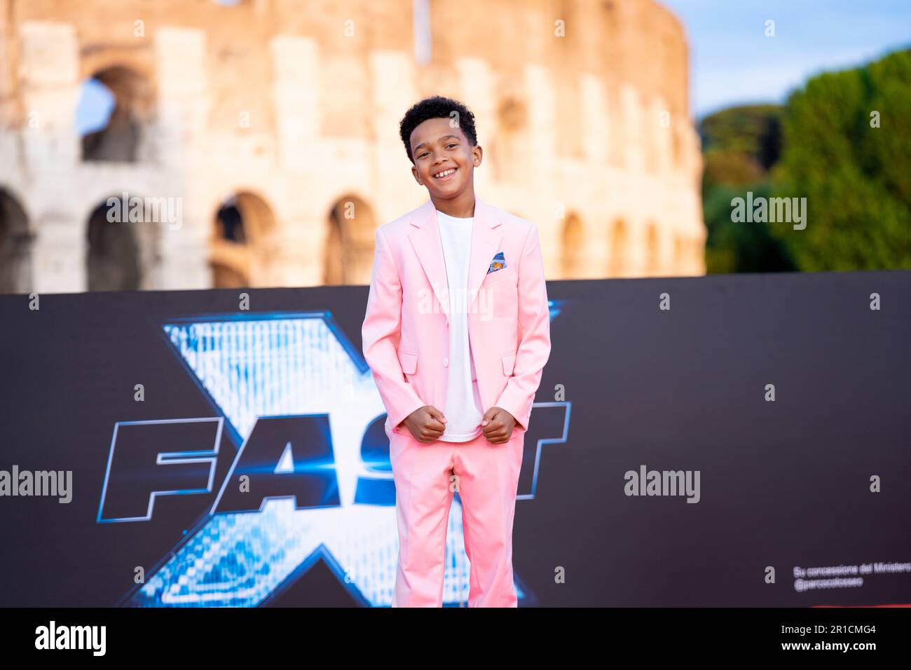 Rome, Italy, 12th May 2023, Leo Abelo Perry attends the premiere of ...