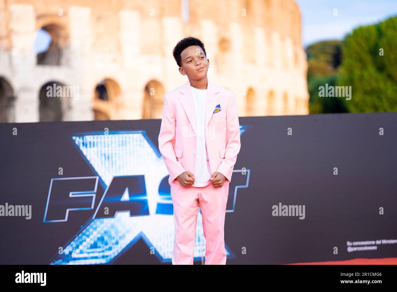 Rome, Italy, 12th May 2023, Leo Abelo Perry attends the premiere of ...