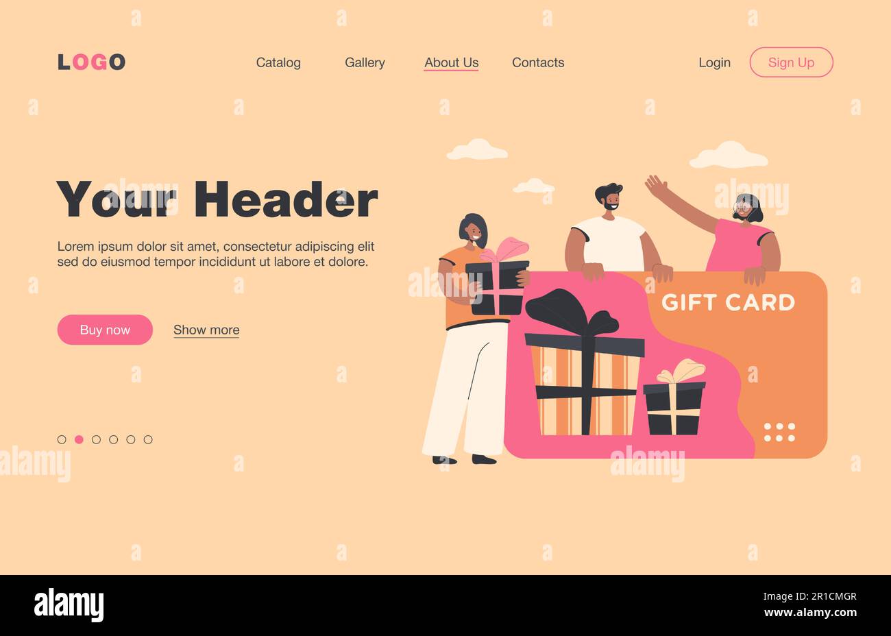 Getting money gift Stock Vector Images - Alamy